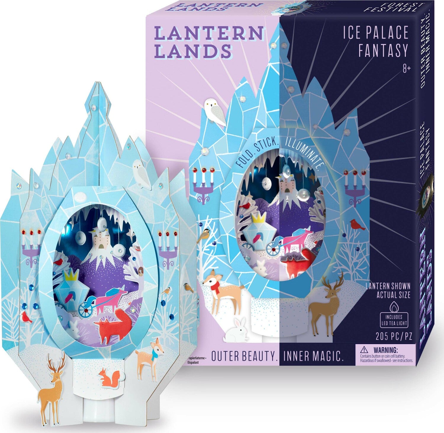 Lantern Lands Ice Palace Fantasy Light Up 3d Paper Lantern Craft Kit ...