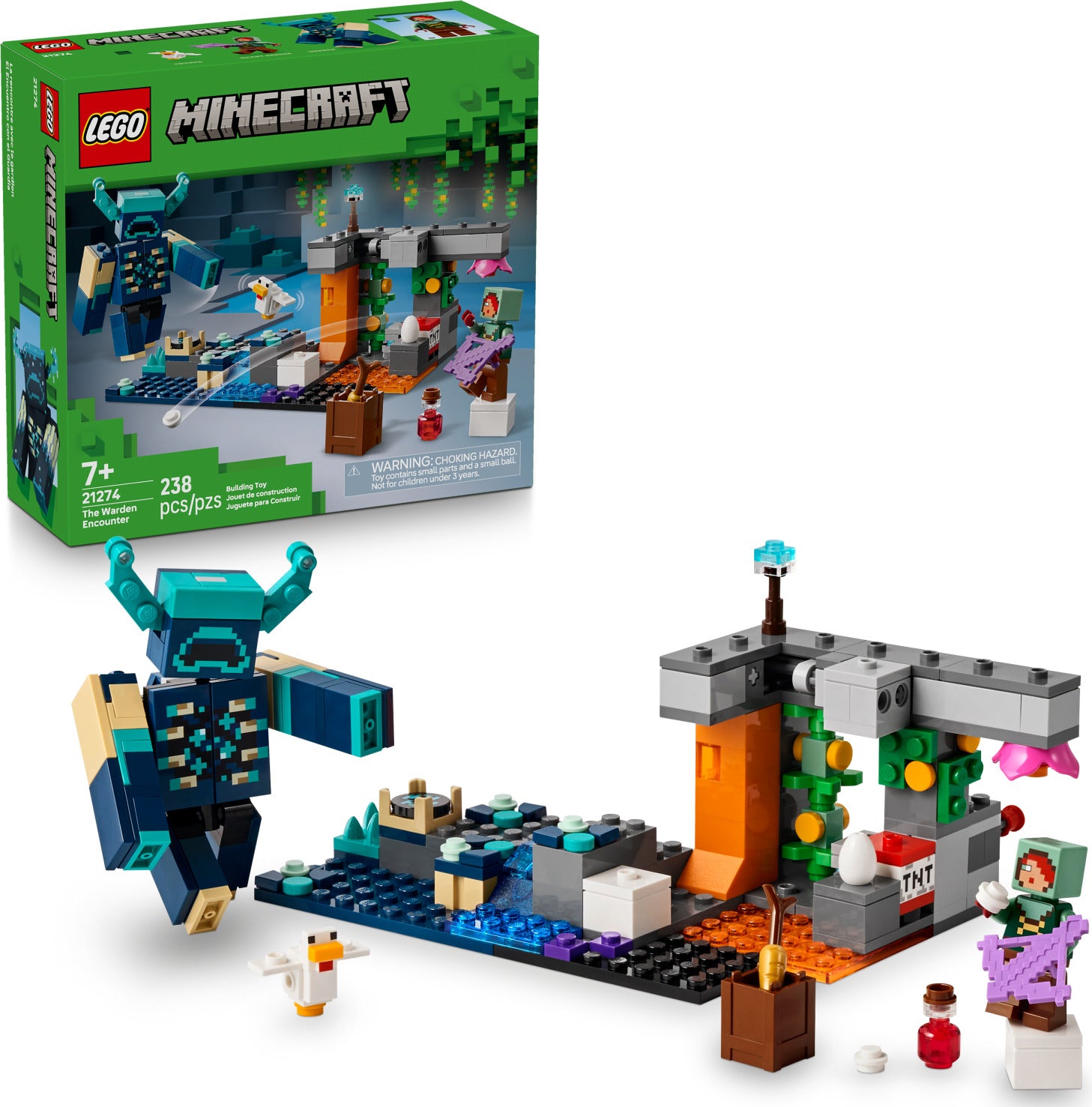 LEGO Minecraft: The Warden Encounter – Go Bananas Toys