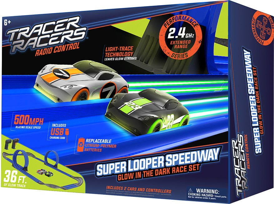 Tracer Racers RC Super Looper Speedway Race Set – Go Bananas Toys