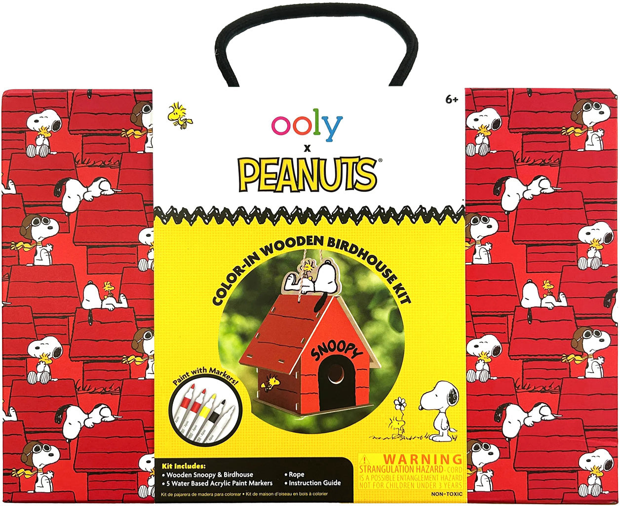 OOLY x PEANUTS: Color-In' Wooden Bird House Kit – Go Bananas Toys